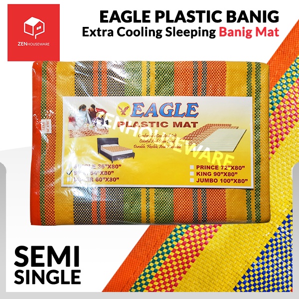 EAGLE Extra Cooling Plastic Banig Mat Sleeping & Picnic Beach Bed 54 x ...