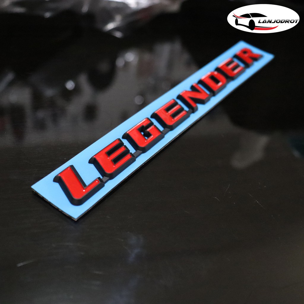 Red LEGENDER Logo 3D Embossed Size 22 x 2 cm. For The Rear Bonnet ...