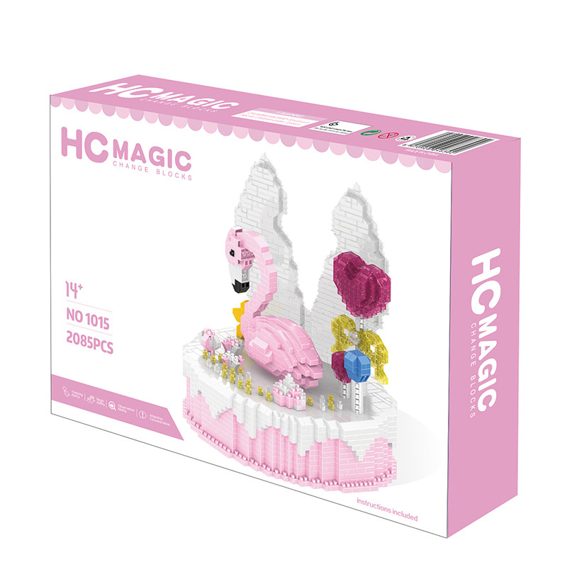 CHAMAA Building Blocks Flamingo Number Of 2085 PCS HC MAGIC No.1015 ...