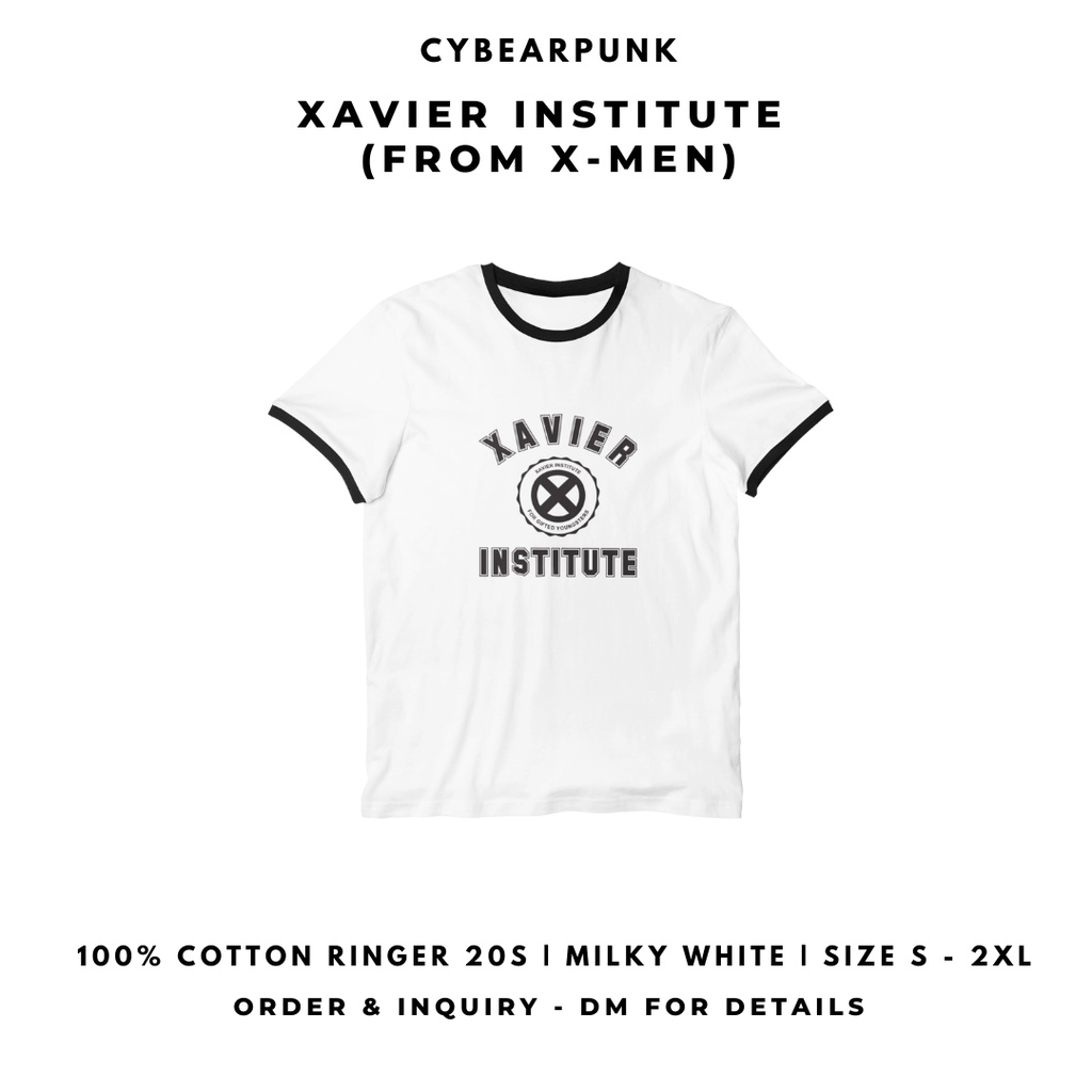Xavier Institute Ringer Shirt (From X-Men) | Shopee Philippines