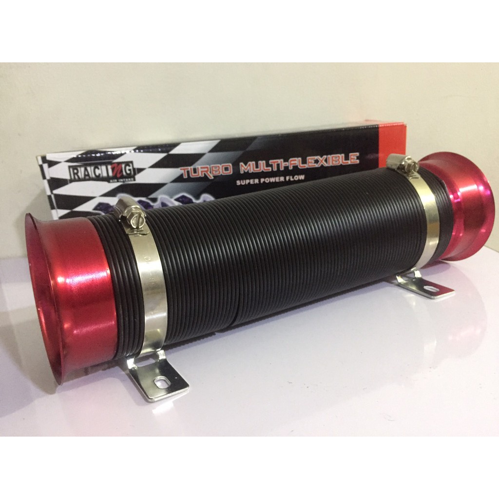 Racing Turbo Multi Flexible Air Intake Pipe (Red) | Shopee Philippines