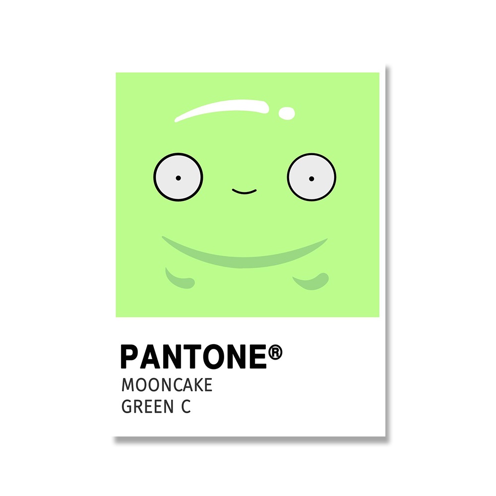 Pantone Color Wall Art Nursery Decor Poster Colorful Cartoon Expression ...