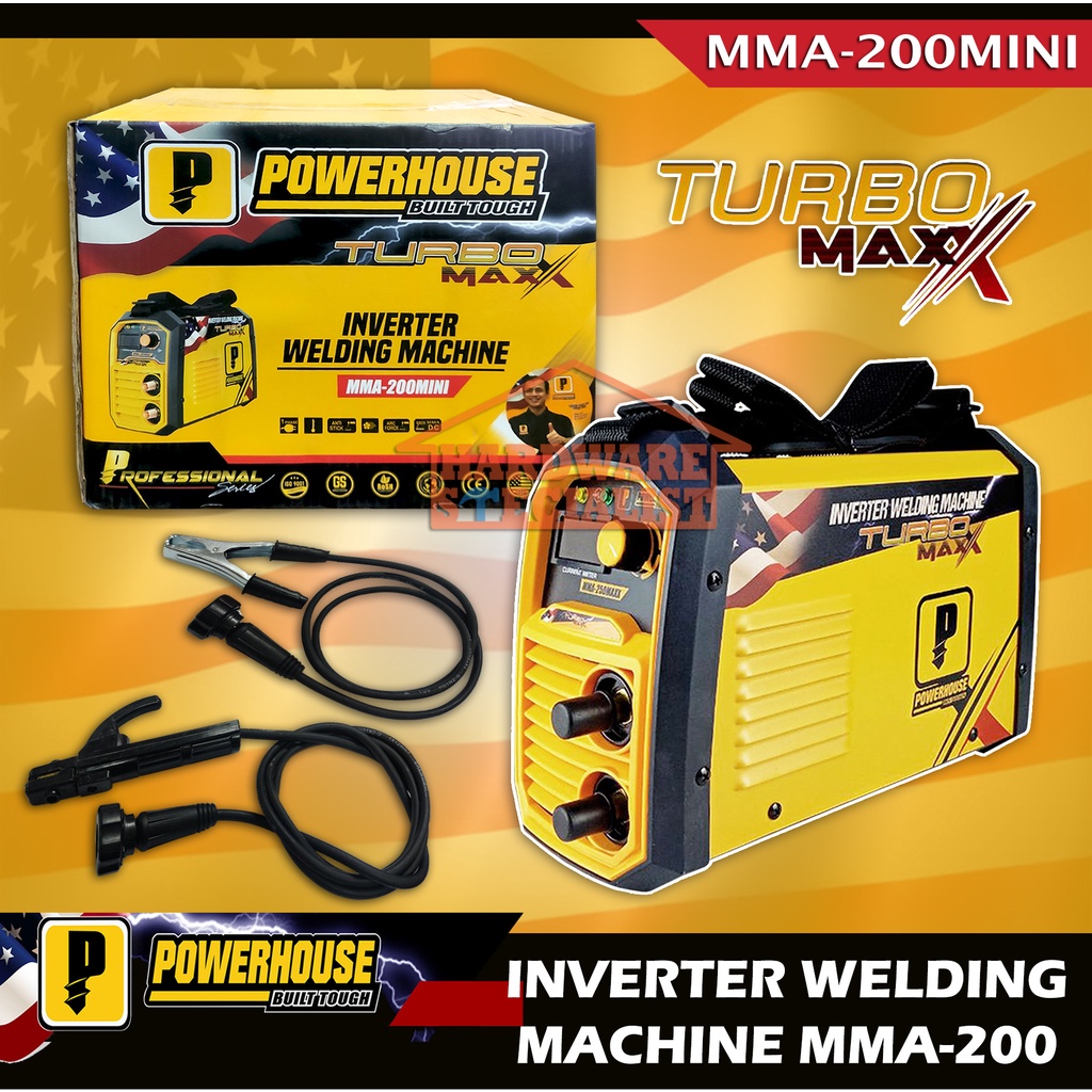 Powerhouse Inverter Welding Machine 200Amp MMA-200MINI TurboMaxx ...