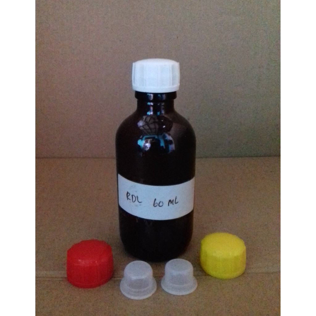 60ml Amber RDL Glass Bottle - Lid Included (50 pcs) | Shopee Philippines
