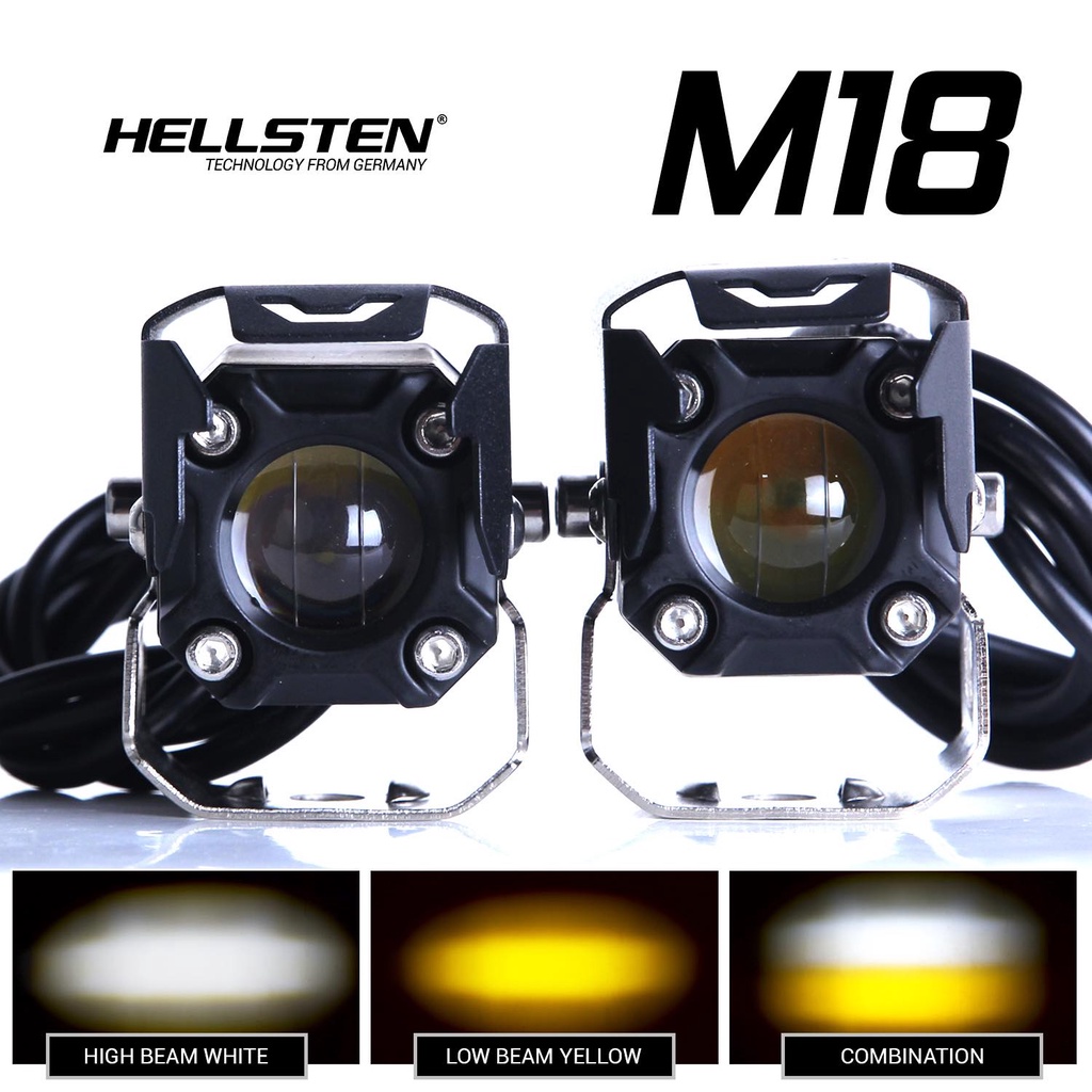 HELLSTEN LED EXTERNAL AUXILIARY for Motorcycles- M18 (PER PAIR ...