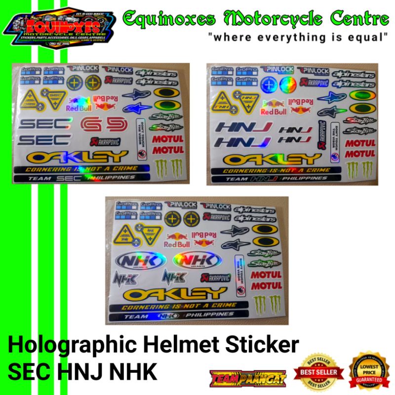 Helmet Visor Stricker Holographic for HNJ / SEC / NHK Brand | Shopee ...