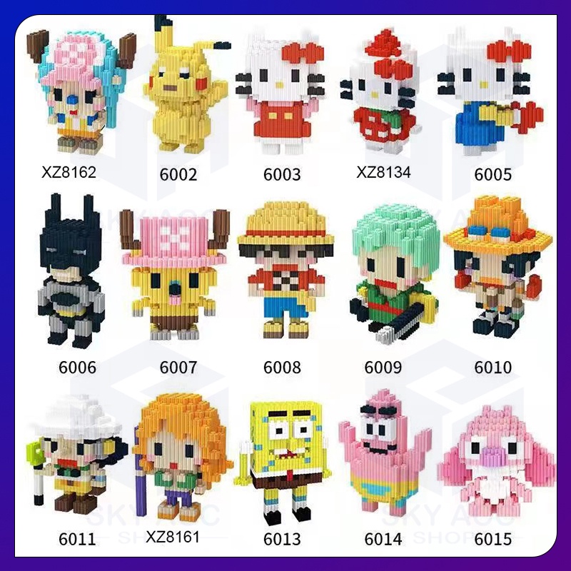 Nano Block MARVEL, DISNEY, ONE PIECE Series| Bricks education Nano Block | Shopee Philippines