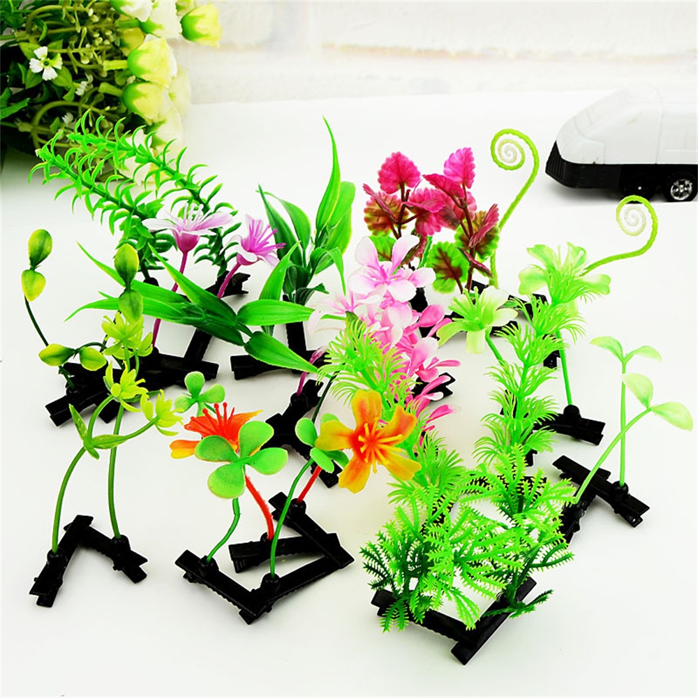 5Pcs/set Novelty Cute Grass Hair Clips for Girls Fun Children Flowers ...