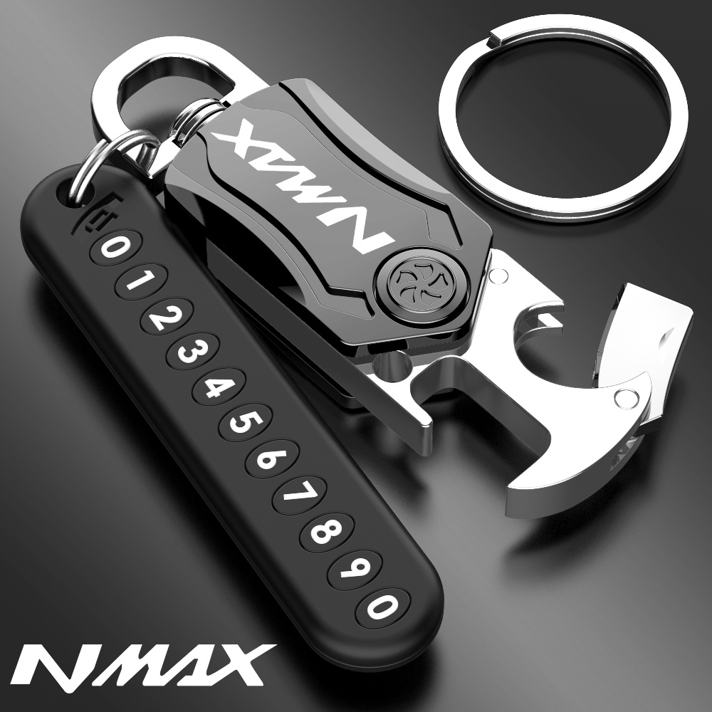 For YAMAHA NMAX Motorcycle Metal Leather Keychain | Shopee Philippines