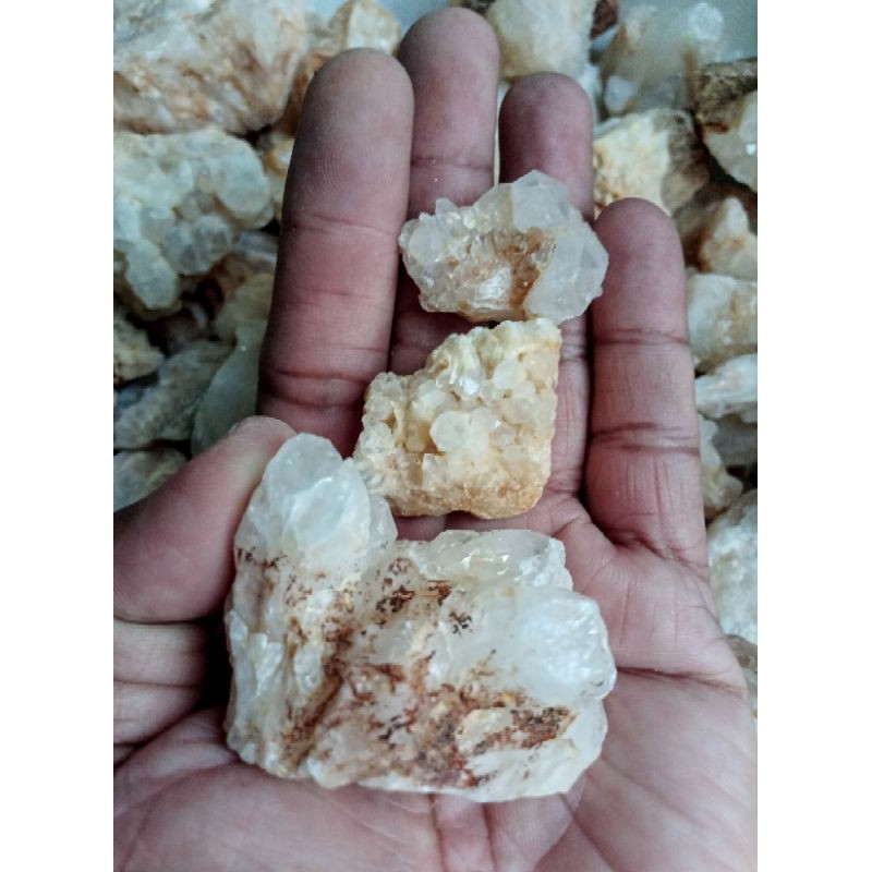 csw: 100g Clear Milky Quartz raw gemstone cluster | Shopee Philippines