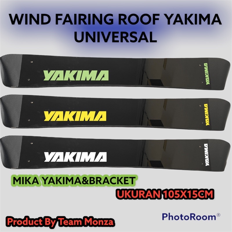 YAKIMA Wind Fairing Black Carbon Universal (MIKA & BRACKET) | Shopee ...