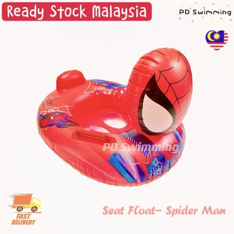 Spider Man cartoon Baby Kids Inflatable Swimming Pool Seat Boat Car ...