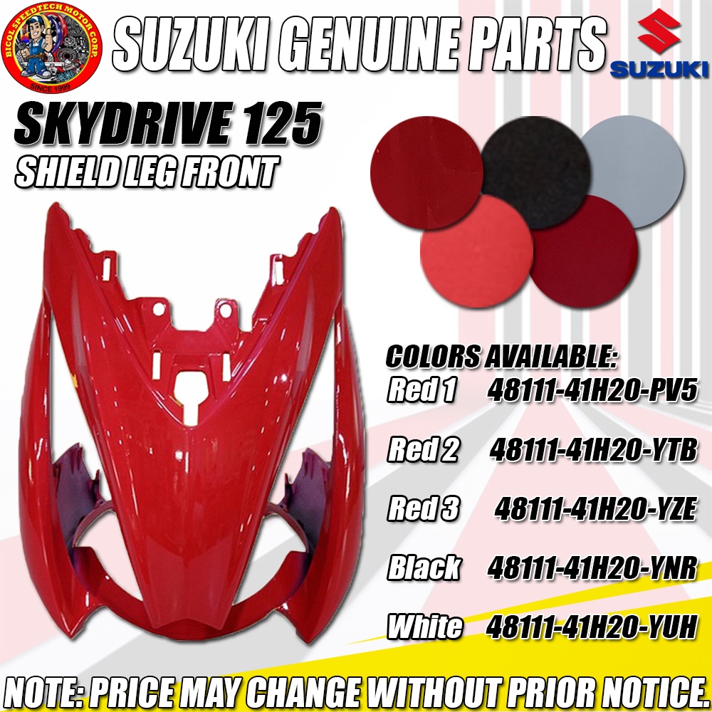 SKYDRIVE 125 SHIELD LEG FRONT COVER (SGP) (Genuine: 48111-41H20 ...