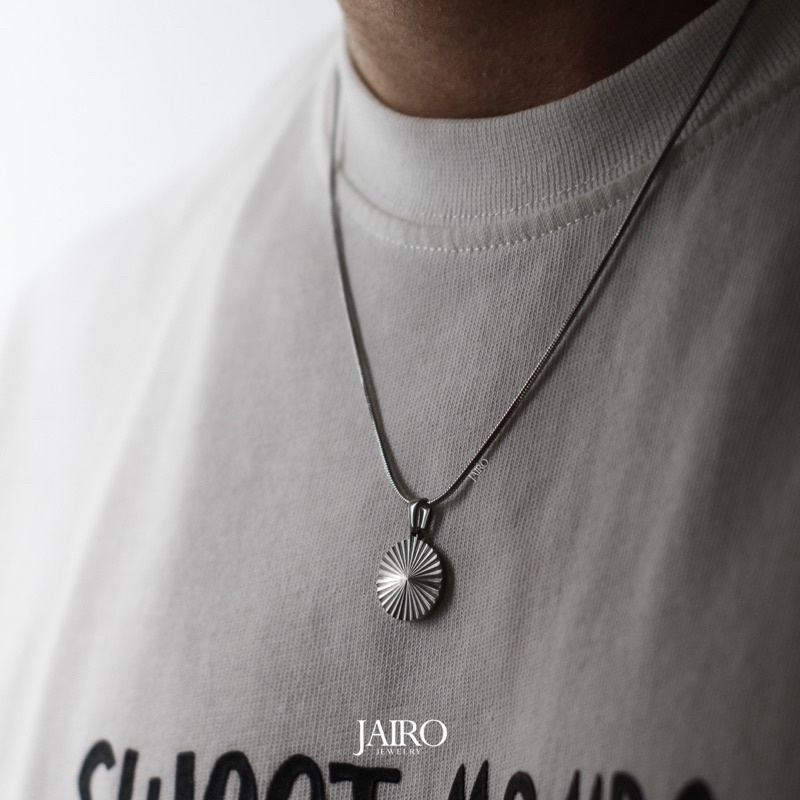JAIRO Otto Disc Necklace in Silver | Shopee Philippines