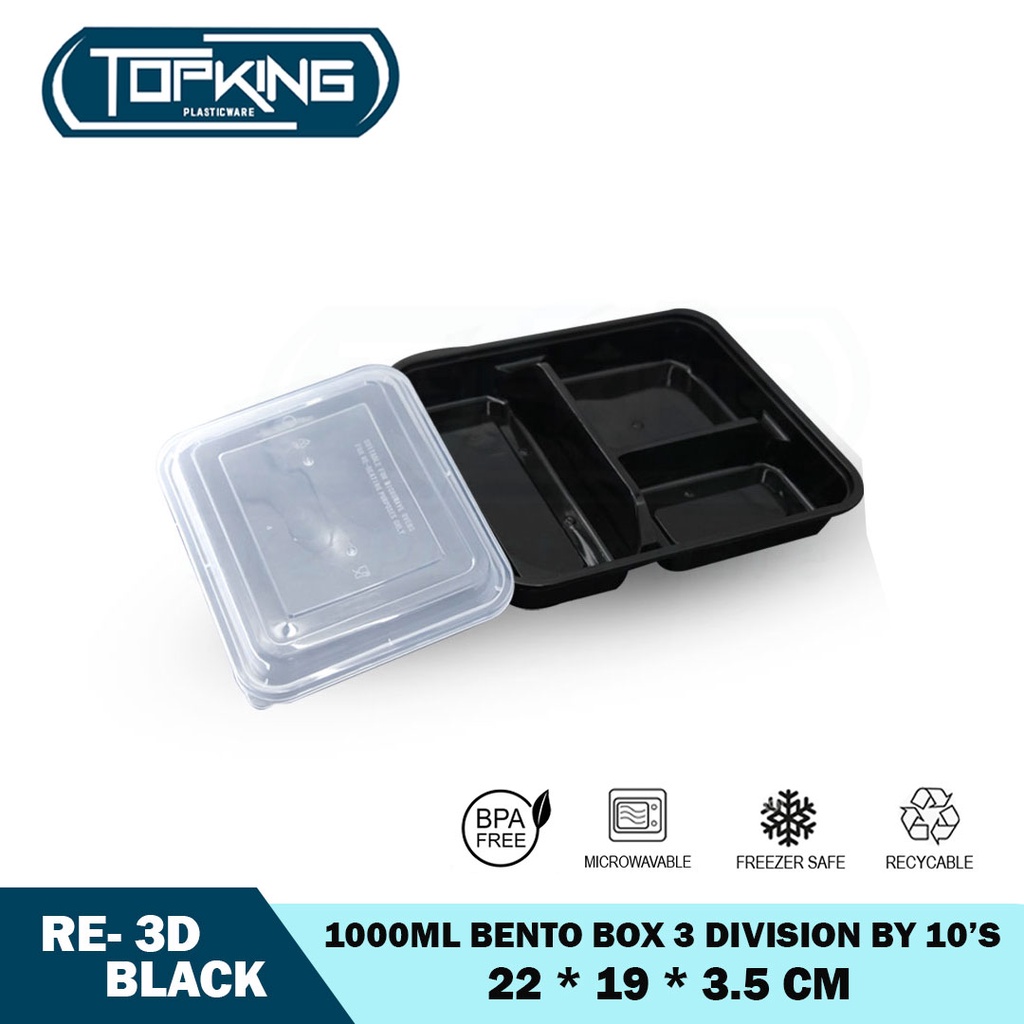 Re-3d Division Microwavable Clear And Black | Shopee Philippines