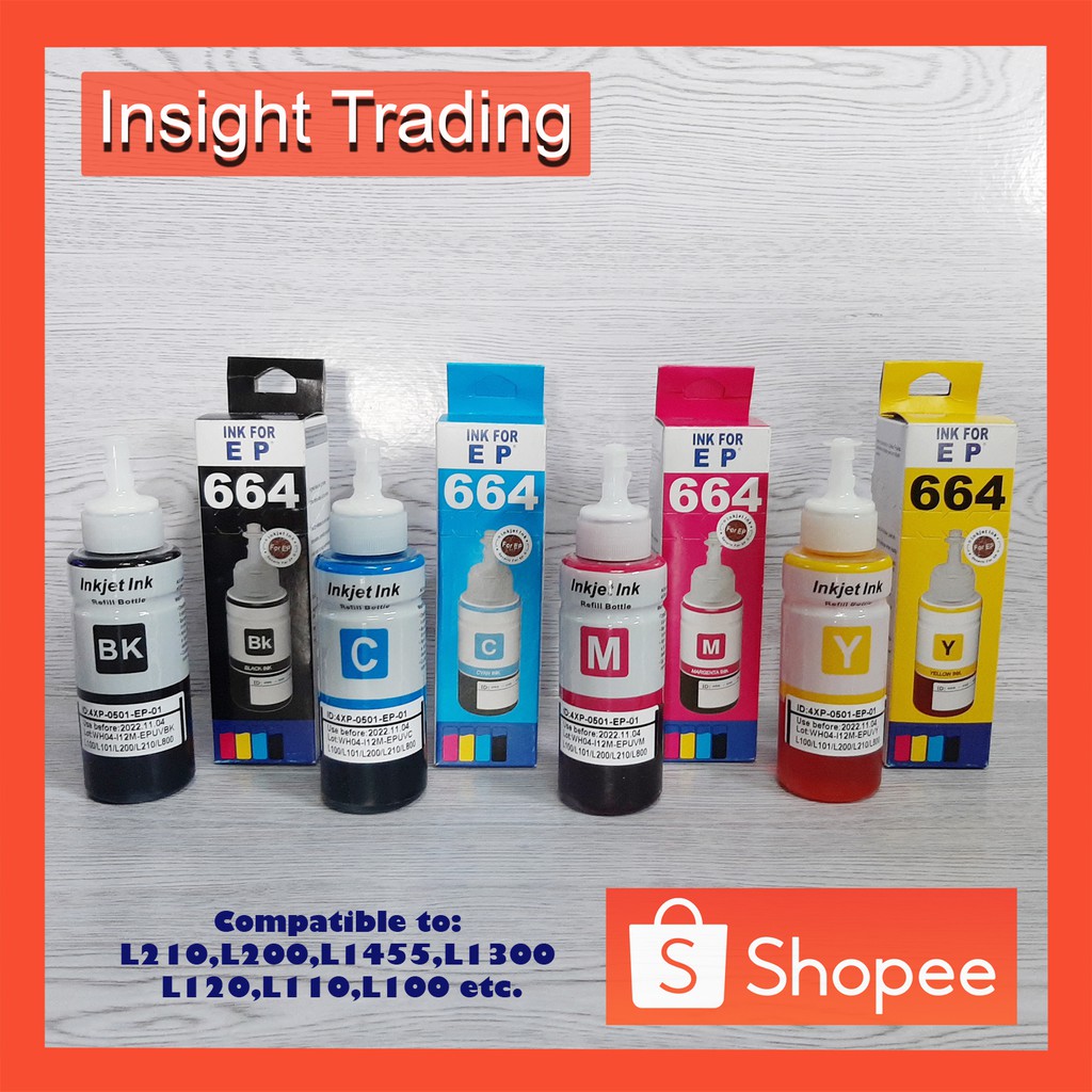 Premium Refill Ink for Epson L Series Compatible Model for Epson L100 ...