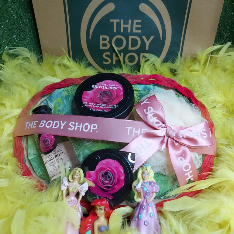 Gift set the body shop original british rose / strawberry / moringa ...