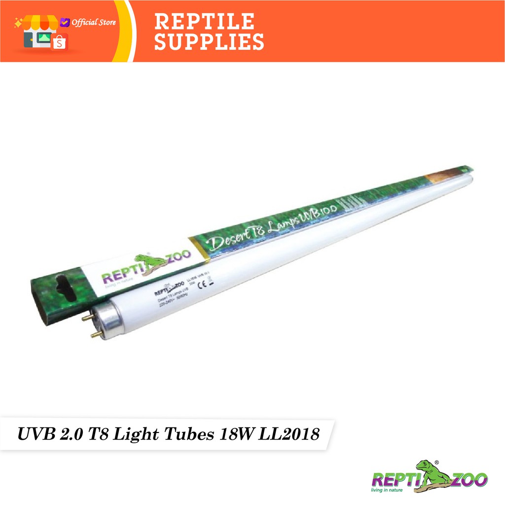 Reptizoo UVB T8 Light Tubes 18W Reptile Lamp 600mm | Shopee Philippines