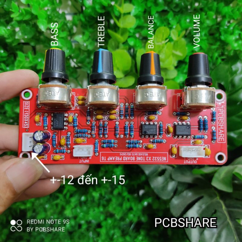 High quality tone adjustment circuit (VOL-BAL-BASS-TREB) | Shopee ...
