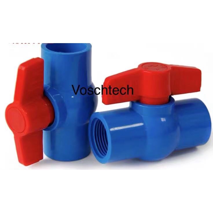 pvc ball valve plain/threaded 1/2, 3/4, 1 | Shopee Philippines