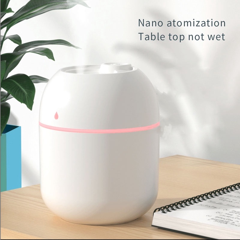 Mini 220ML Humidifier LED Air Humidifier Essential Oil Air Humidifier USB Diffuser (for room ...