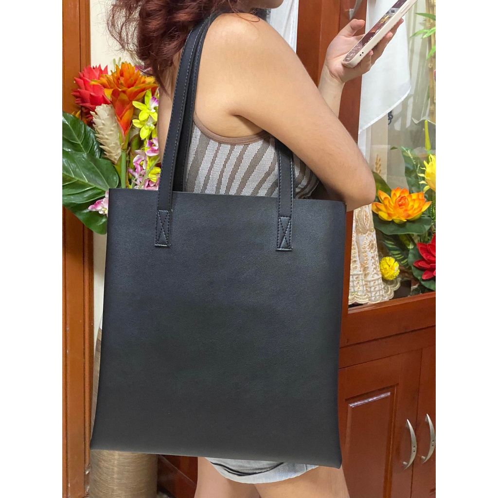 Marikina Bags Kelly Tote Bag Handbag in PU Leather | Shopee Philippines