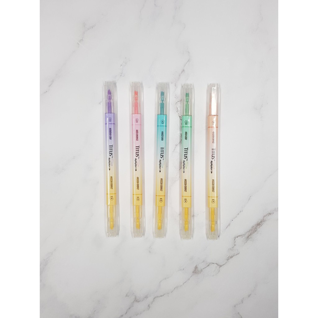 Titus Mild Highlighter Summer Dual in Pastels (Piece) | Shopee Philippines