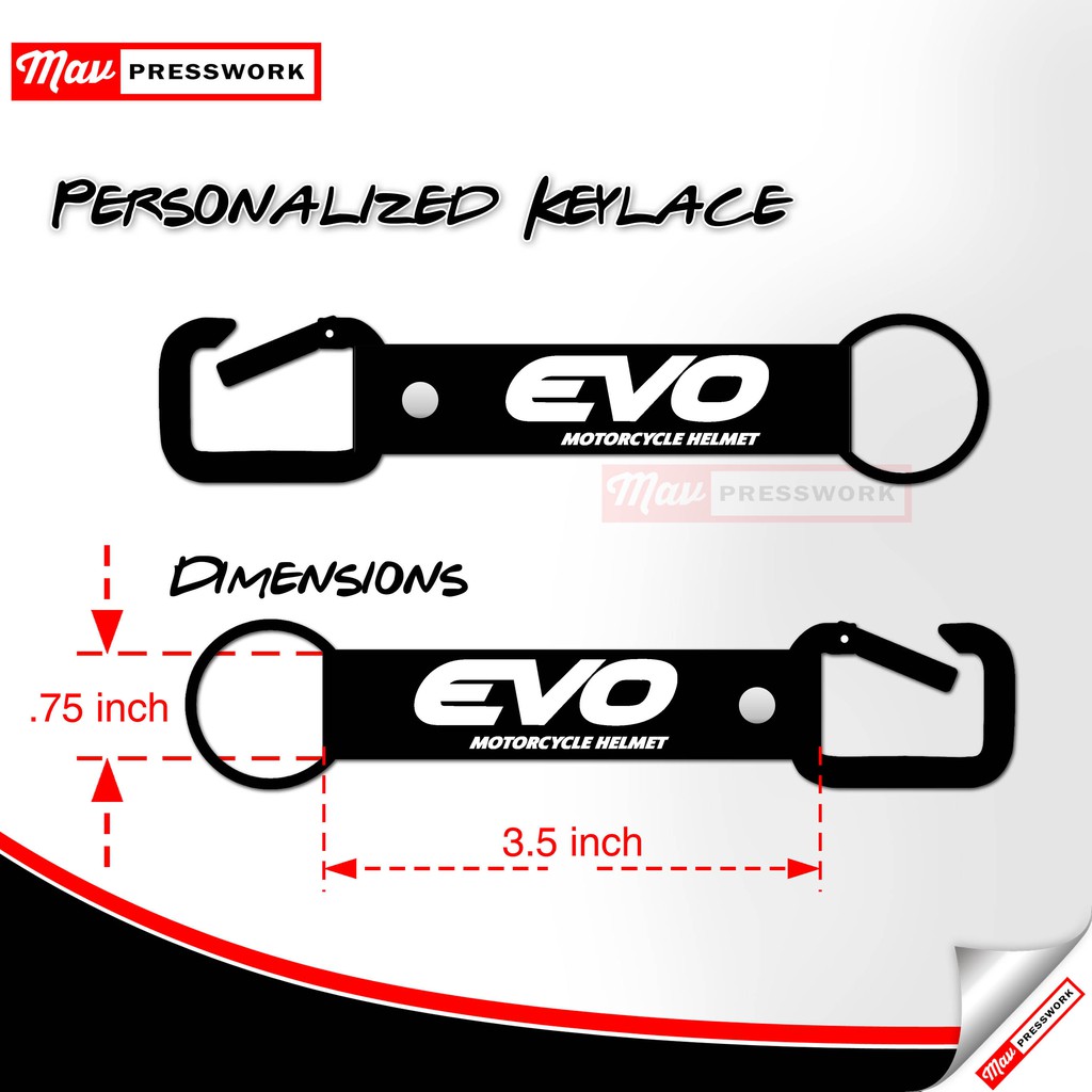 EVO MOTORCYCLE HELMET Keylace / Keychain / Keyholder / Lace | Shopee ...