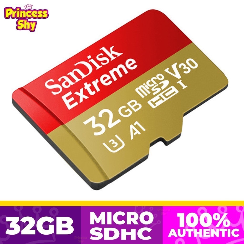 Sandisk Extreme 32GB micro SDHC A1 Class 10 U3 V30 Memory card SDSQXAF-032G | Shopee Philippines