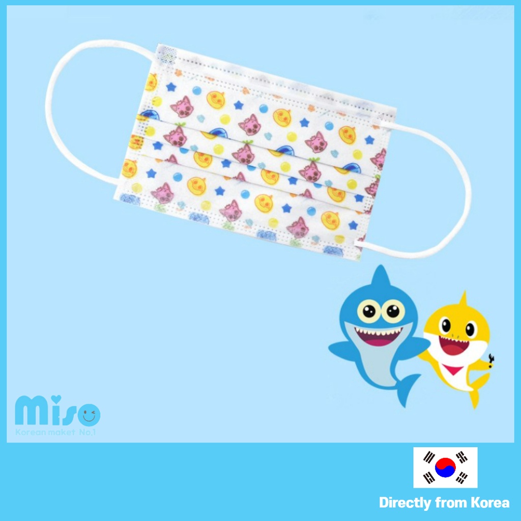 [Pink fong] Comfortable to breathe Kids Mask (1 pack = 10 pieces ...