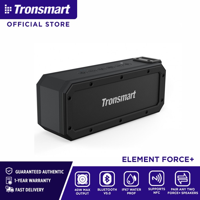 Tronsmart Element Force+ SoundPulse Portable Bluetooth Speaker 40W IPX7 ...