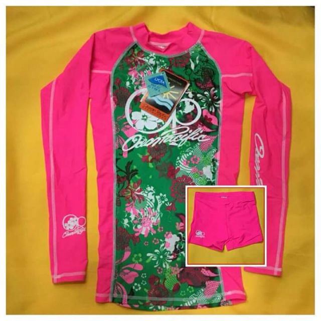 Sale! Op Ocean Pacific Terno printed Long sleeve and short Rash guard ...