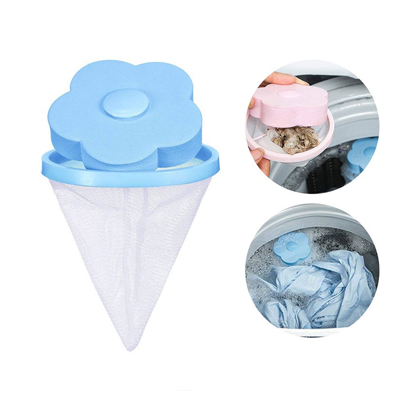 H&L C0D#Reusable Washing Machine Floating Mesh Filter Bag Pet Fur ...