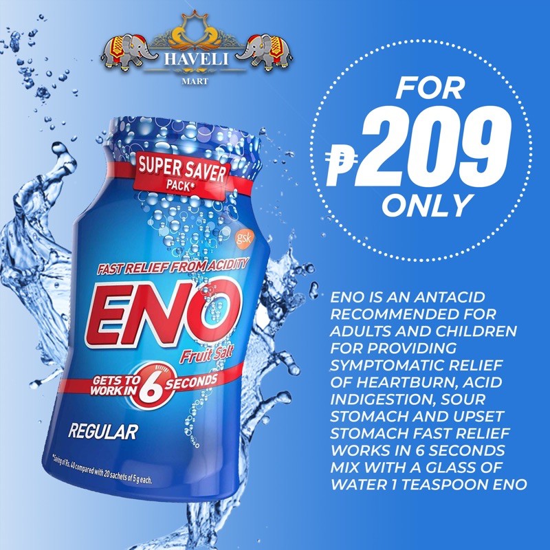Sale! Eno Fruit Salt Anti Acid From India | Shopee Philippines