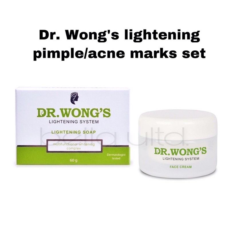 Dr. Wong's Lightening Soap and Lightening Face Cream Combo Set | Shopee ...