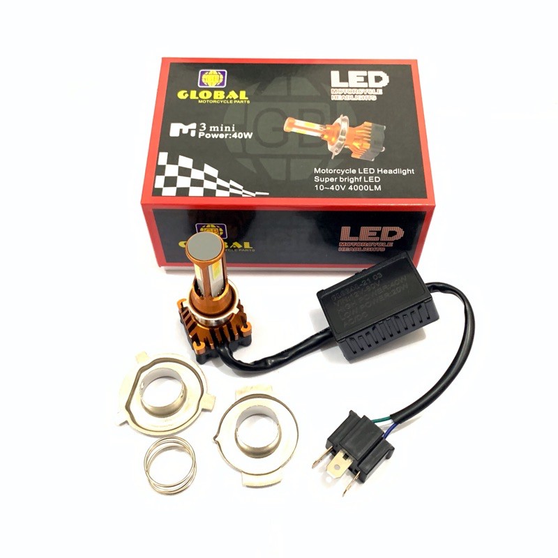 TDD/Global Motorcycle 40W/45W Universal Super Bright Headlight | Shopee ...