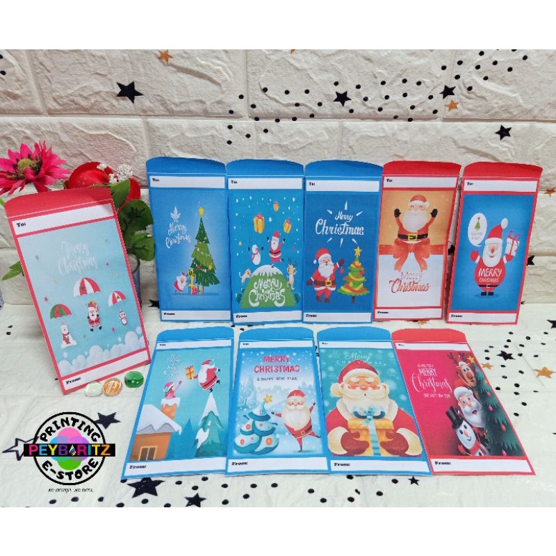 10 PCS. CUSTOMIZED / PERSONALIZED CHRISTMAS ANGPAO / AMPAO / MONEY ...