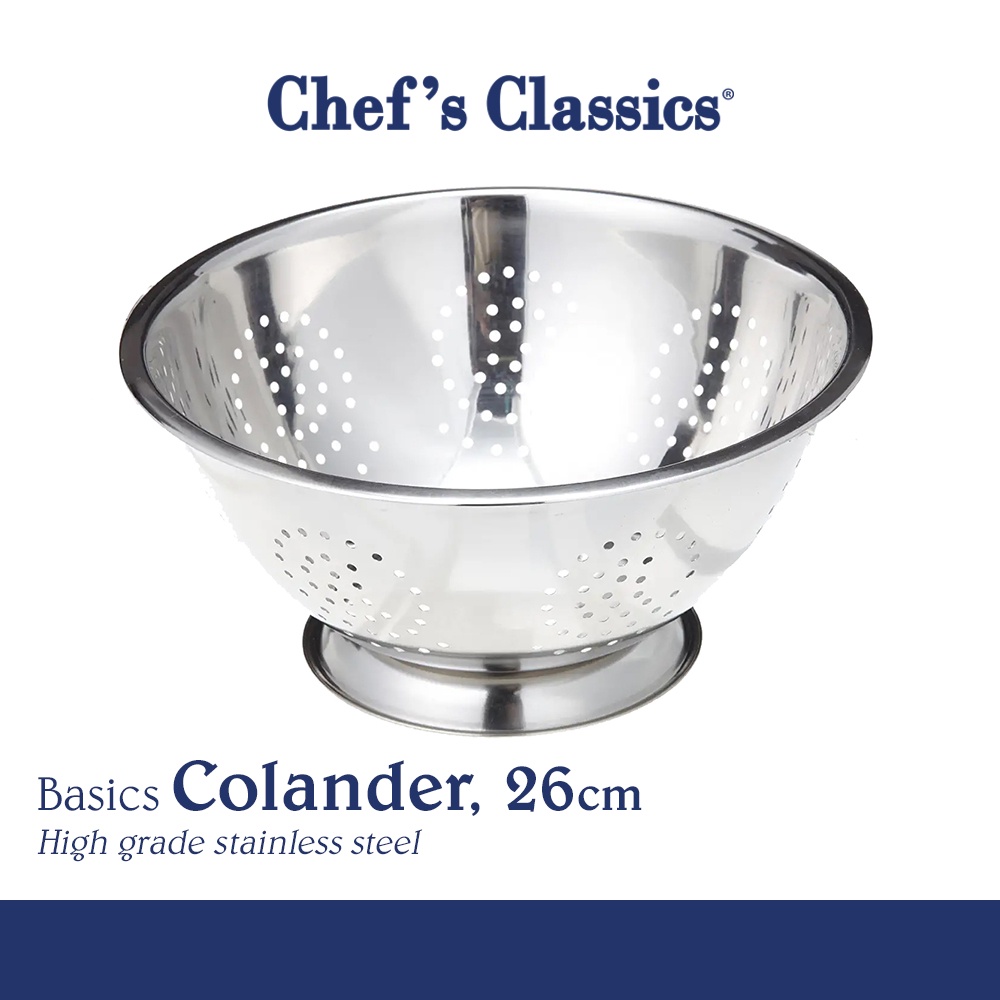 Chef's Classics Basics Stainless Steel Colander, 26cm | Shopee Philippines