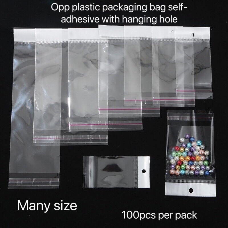 Opp plastic packaging bag with tape sealing(100pcs) | Shopee Philippines