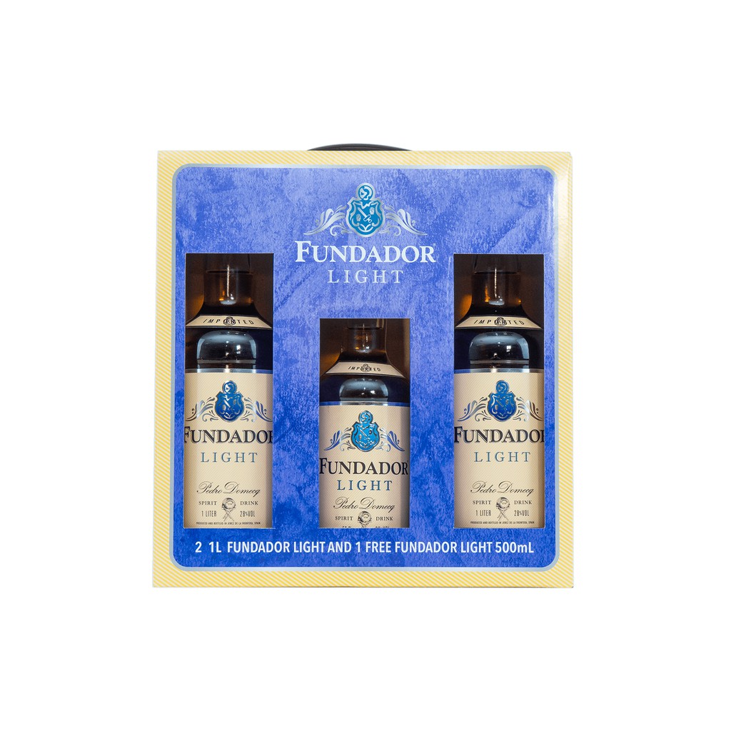 Fundador Light 1L Buy 2 Get Light 500ml | Shopee Philippines