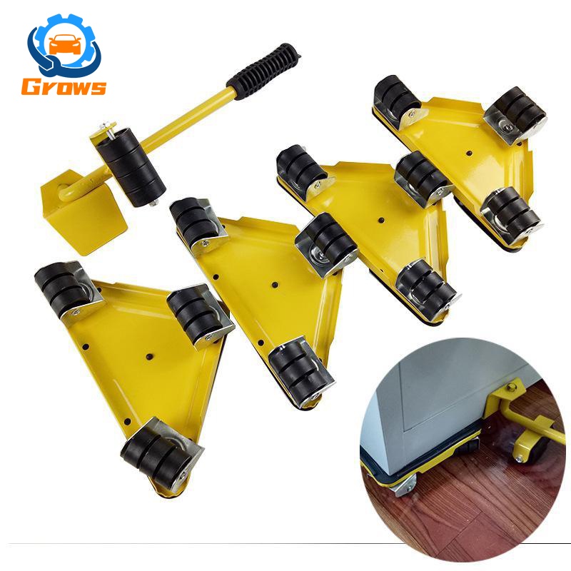 Grows Labor-saving moving tools 5Pcs / Set Furniture Moving Set 4 Mover ...