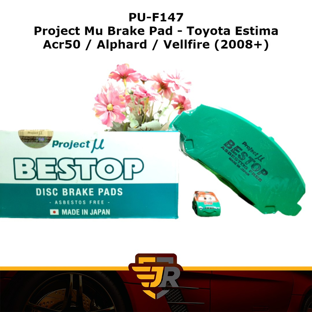 PROJECT MU (BESTOP) FRONT Brake Pad (PU-F147) - Toyota Estima Acr50 ...