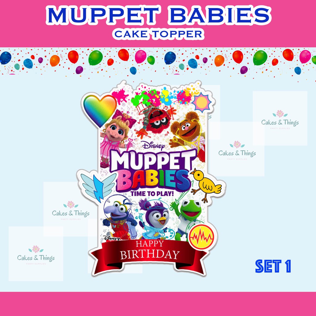 Muppet Babies Cake Topper (6 x 8 inches) | Shopee Philippines