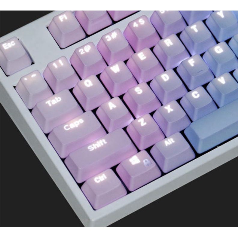 104pcs PBT Gradient Dip Dyeing Keycaps for Mechanical Keyboard OEM ...