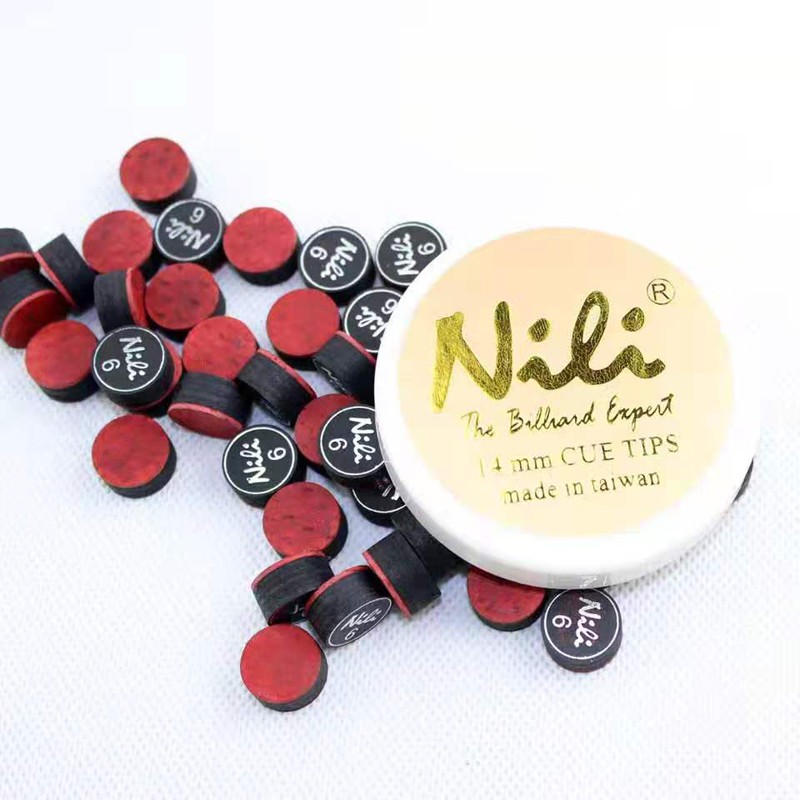 14MM Original 6layers Black Red NILI Billiard Pool Cue Tips Billiard ...