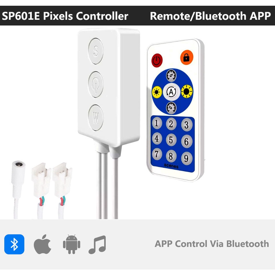 SP601E SP611E Led Smart Pixel Strip IR Remote Controller With Bluetooth ...