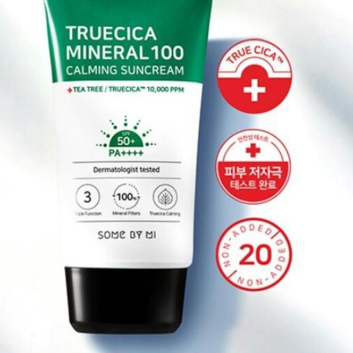 Somebymi Truecica Mineral 100 Calming Sun Cream 50ml | Shopee Philippines