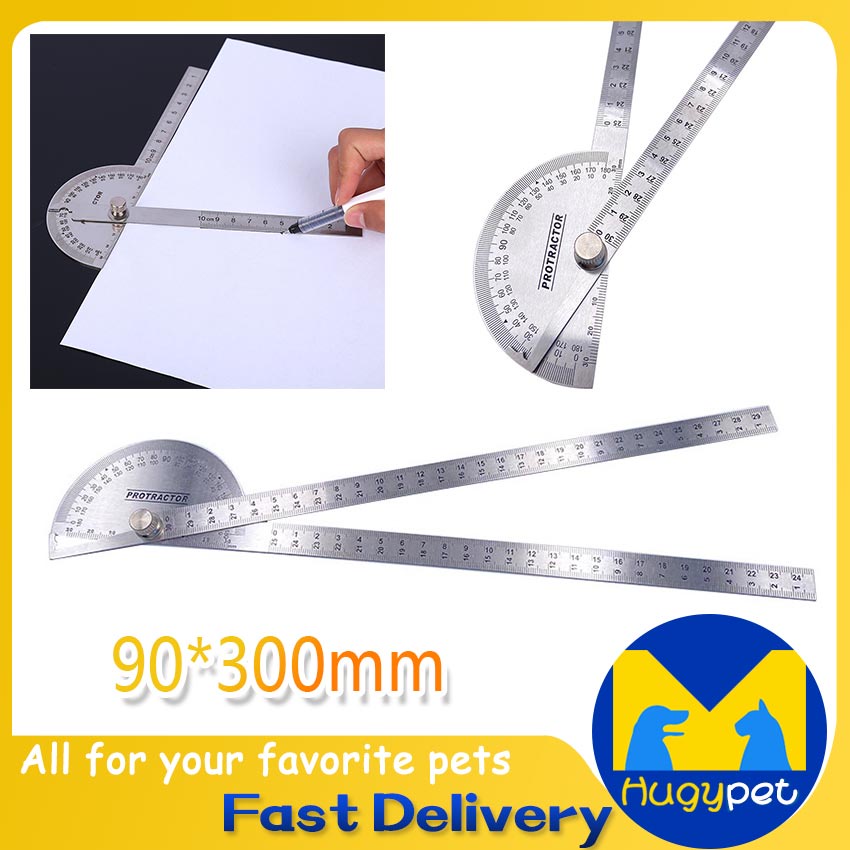 180 Degree Protractor Metal Angle Finder Angle Ruler Tools Measuring ...