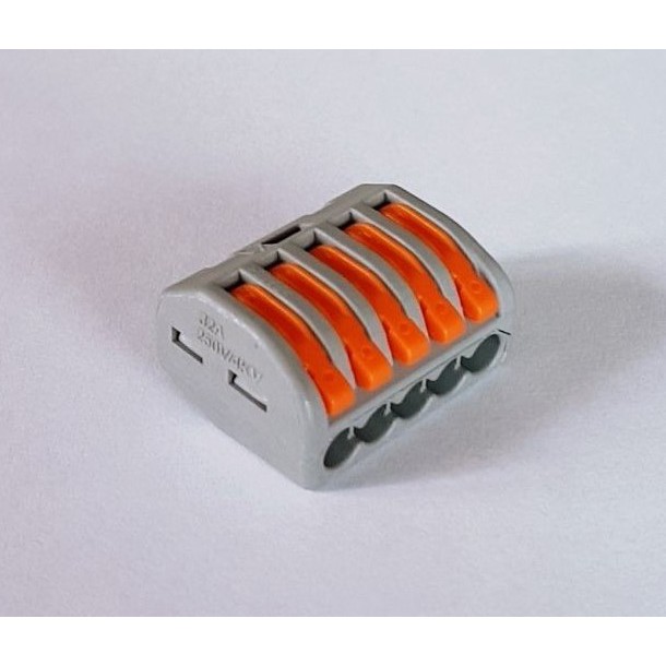 10 Pcs PCT-215 Terminal Block 5 Channels Electrical Wire Connector ...