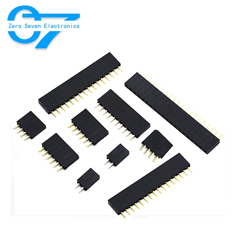 10 Pcs Single Row Female Pitch 2.54mm Socket Pin 1 * 2p/3/4/5/6/7/8/9 ...